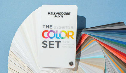 Kelly Moore Paint Logo Brush On Brilliance With Our Blue Paint