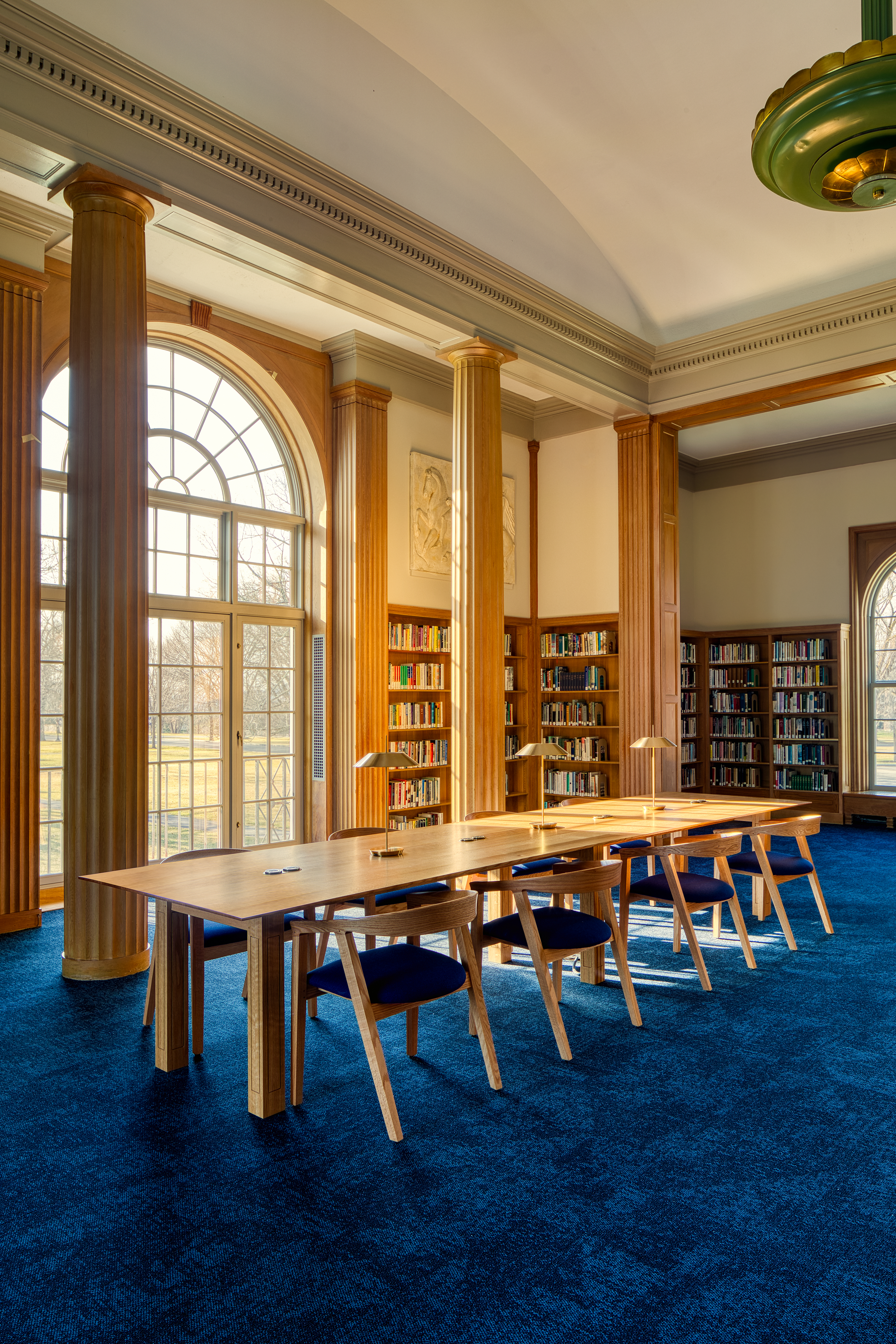 Thos. Moser custom furniture adds crowning touch to historic library ...