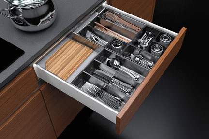 Richelieu introduces gray kitchen storage systems for modern look ...