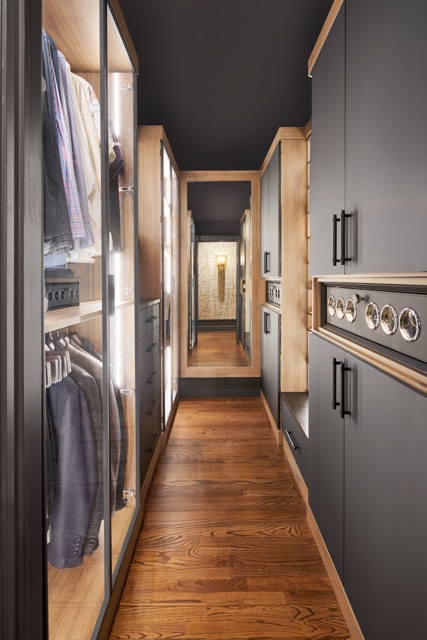 ‘Moody Modern’ men’s closet with SciFi twist | Woodworking Network