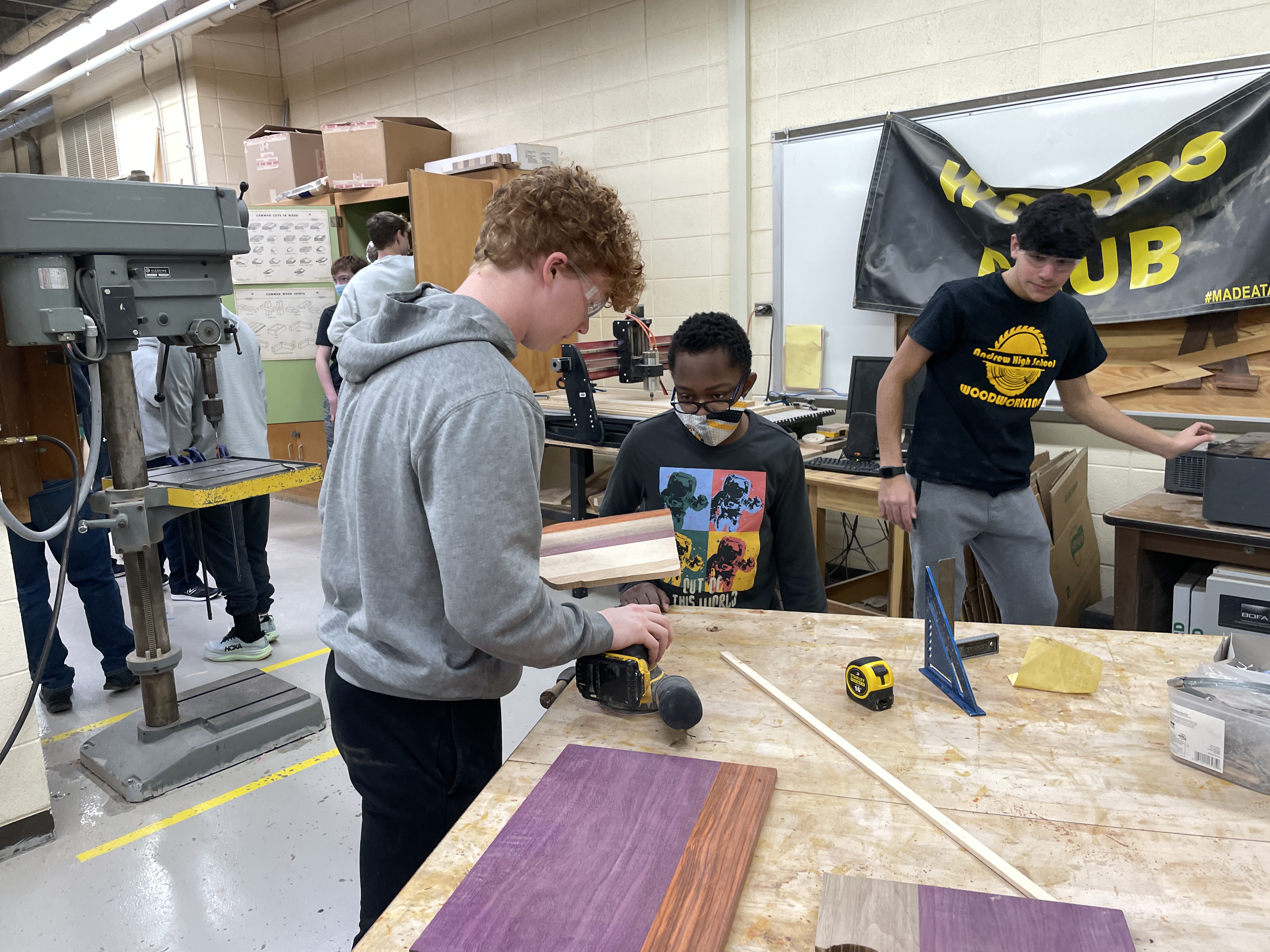 Woodshop students learn more than woodworking skills in this class ...