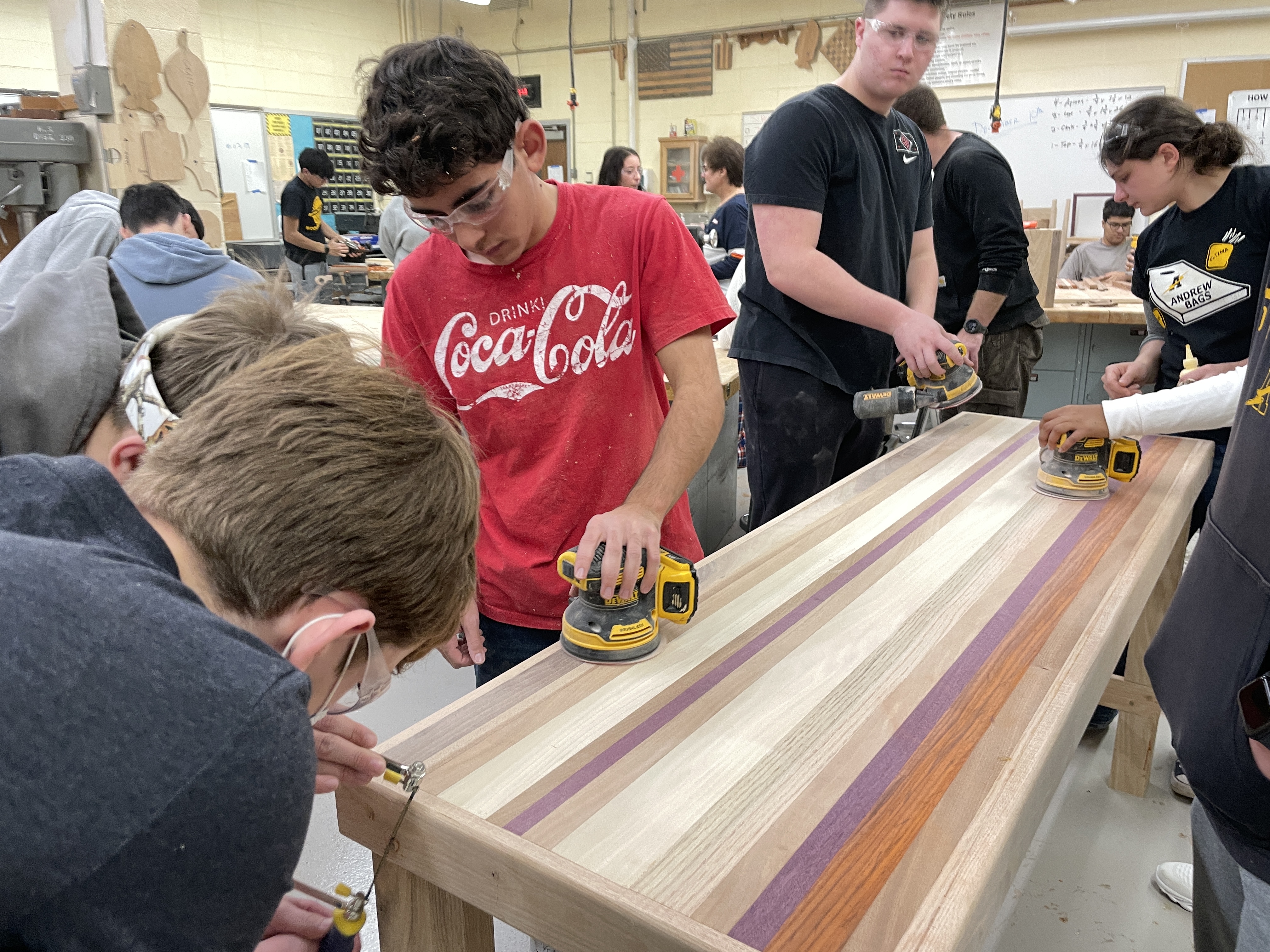 Woodshop students learn more than woodworking skills in this class ...