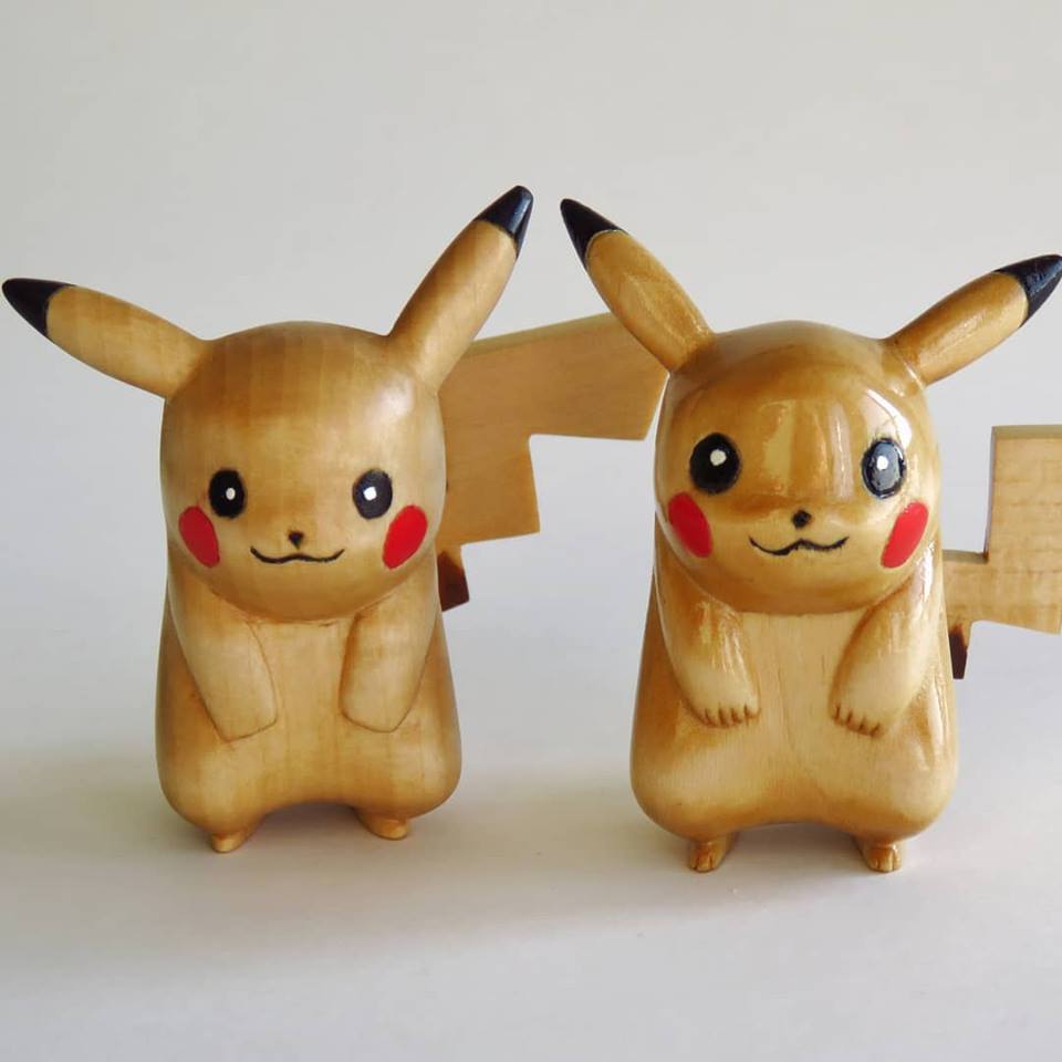 Basswood, cherry Pokemon carvings sweep through social media ...