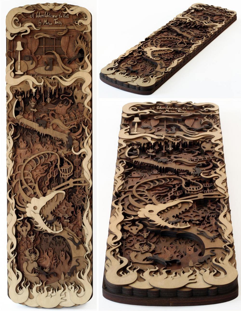 Technique for Layered Plywood Art from Layered Laser-cut Panel ...