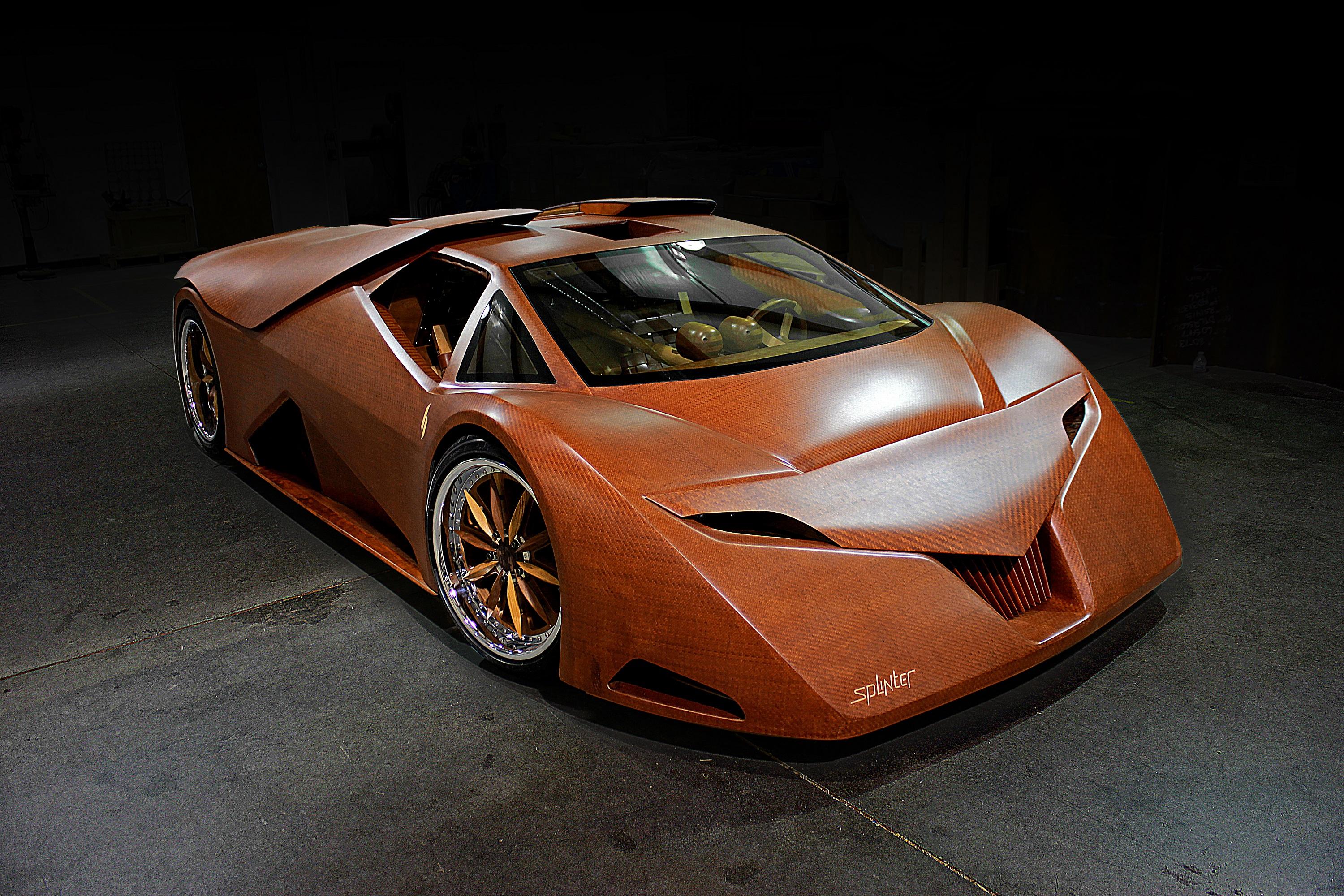 Cherry on balsawood supercar took over 10 years to build | Woodworking ...