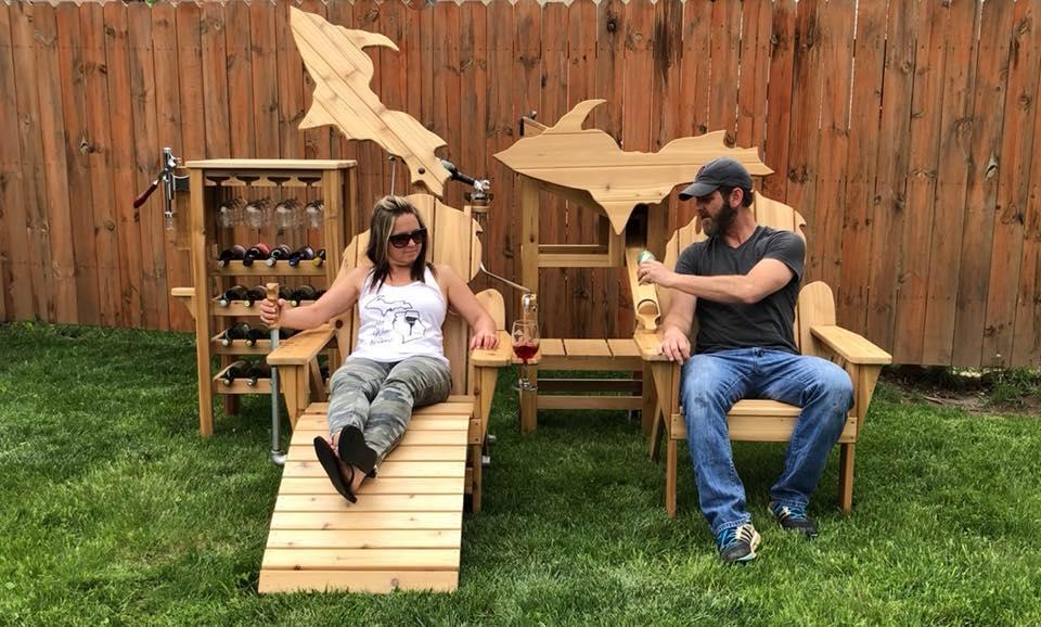 Beer dispensing chairs and automatic dog petters make woodworker famous ...